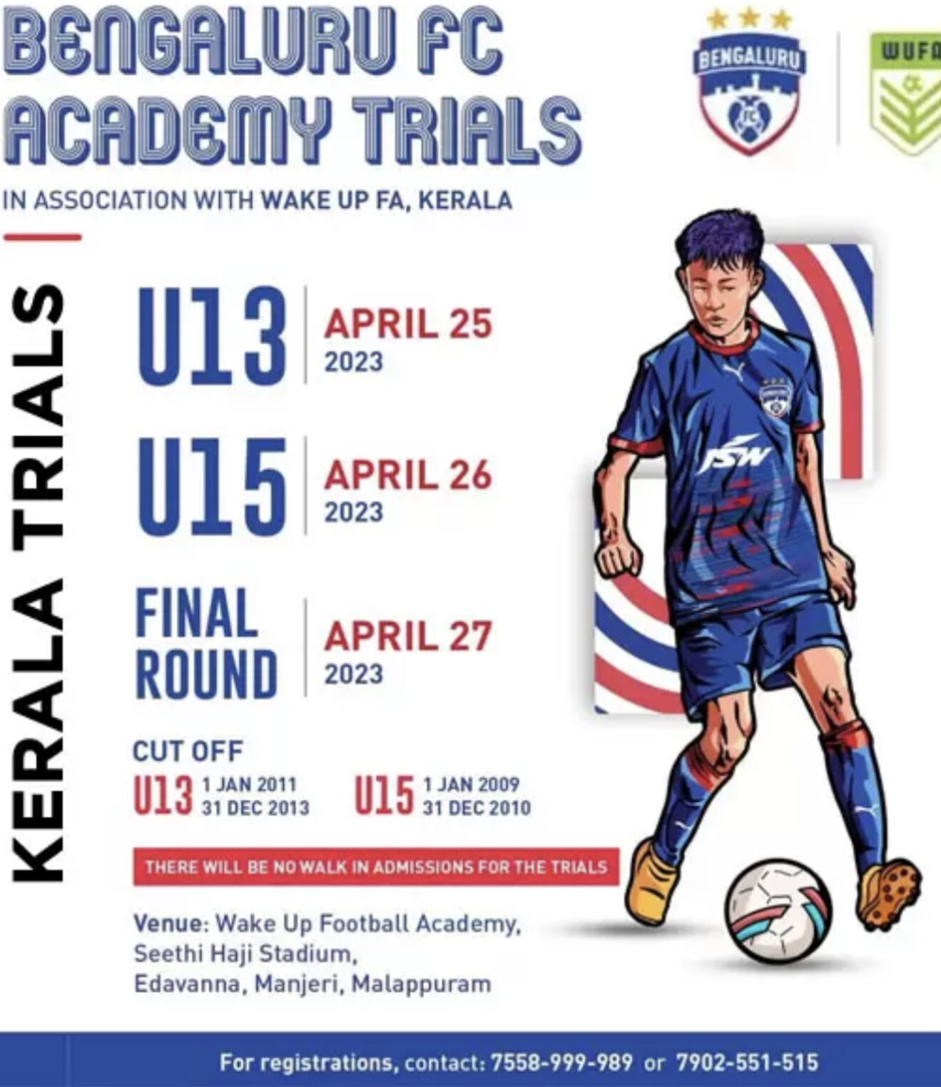 Bengaluru Football Club Scout Trials, Kerala - Bengaluru Football Club ...